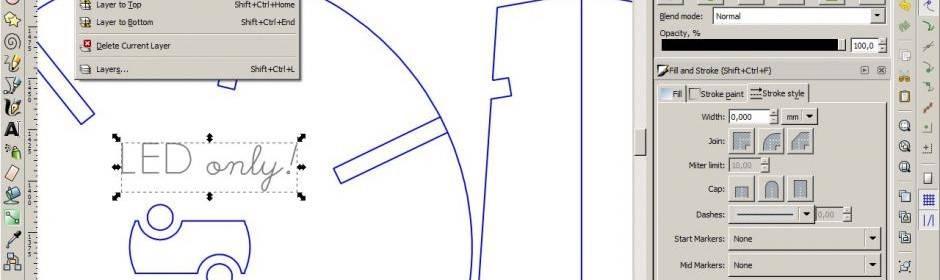 Laser cutting with Inkscape