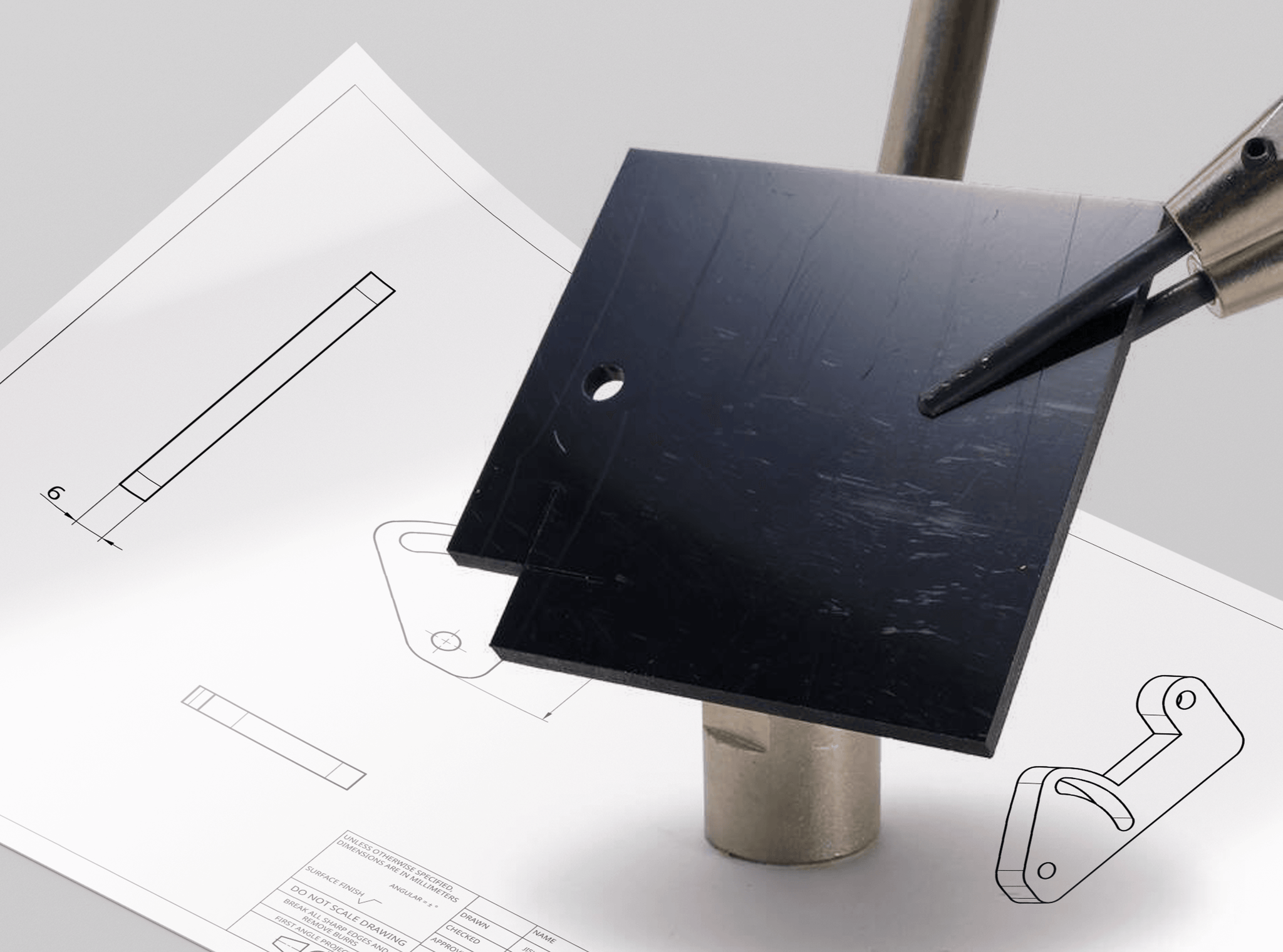 Laser cutting from HDPE